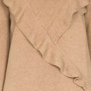 Chloé Ruffled Panel Cashmere Jumper - Beige
