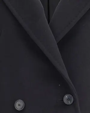 Max Mara Collared Button Detailed Jacket - Black