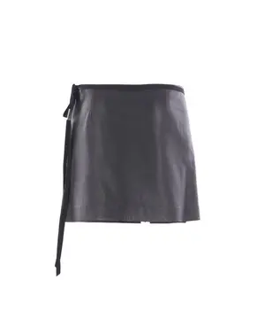 ANN DEMEULEMEESTER Wrap Mini Skirt