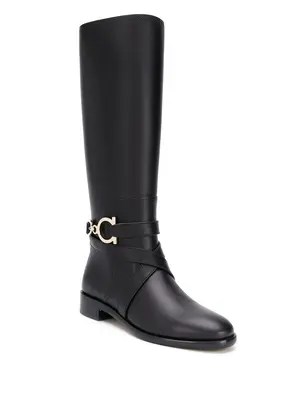 FERRAGAMO Gancini Knee-high Boots