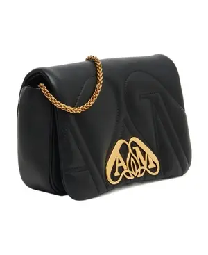 Alexander McQueen The Seal Mini Crossbody Bag - Black