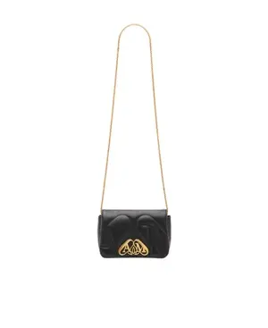 Alexander McQueen The Seal Mini Crossbody Bag - Black