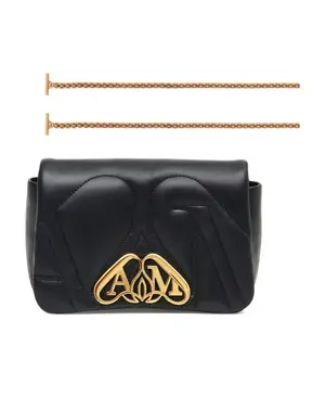Alexander McQueen The Seal Mini Crossbody Bag - Black