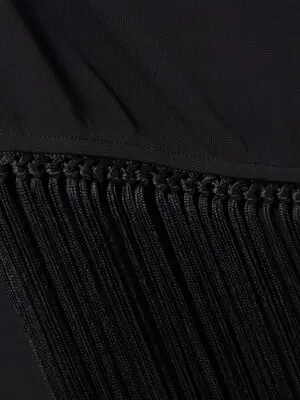 Acne Studios Draped Fringe Maxi Dress