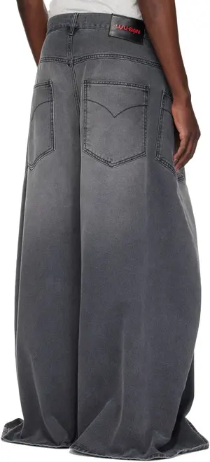 LU'U DAN Maxi Wide-leg Jeans - Grey