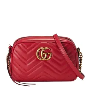 Gucci Small Matelassé Shoulder Bag With Gg Logo