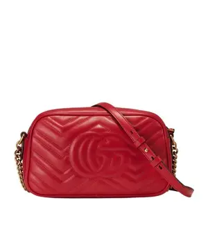 Gucci Small Matelassé Shoulder Bag With Gg Logo