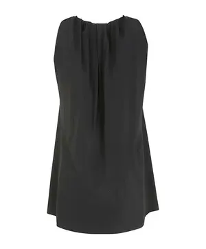 Rick Owens Sleeveless Draped Neck Blouse