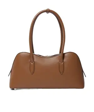 Stella McCartney Ryder Lock Plaque Shoulder Bag - Brandy