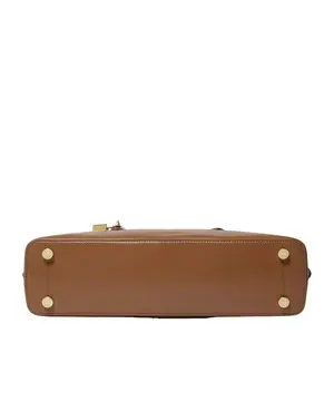 Stella McCartney Ryder Lock Plaque Shoulder Bag - Brandy