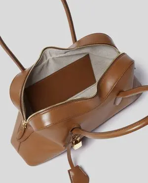 Stella McCartney Ryder Lock Plaque Shoulder Bag - Brandy