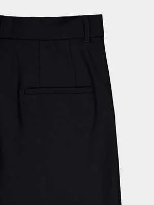 Casablanca Wool Blend Straight-leg Trousers - Black