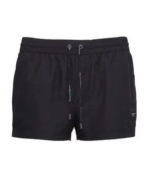 Dolce & Gabbana Logo Swim Shorts - Black