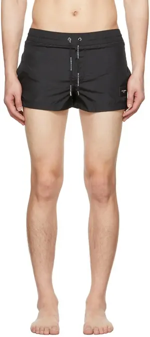Dolce & Gabbana Logo Swim Shorts - Black