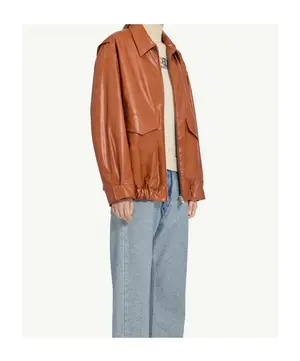 MAISON MARGIELA Faux Leather Bomber Jacket
