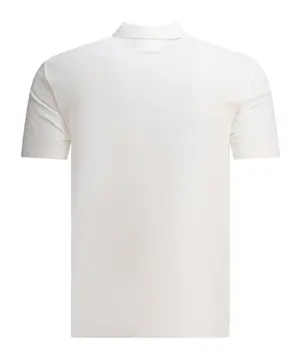 C.P. COMPANY Short-sleeved Logo Patch Polo Shirt