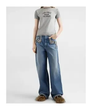 Dolce & Gabbana Embellished Low-waist Jeans