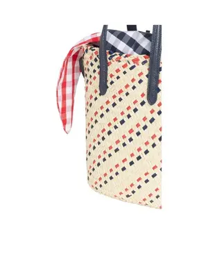 Thom Browne Rwb-stripe Embroidery Tote Bag