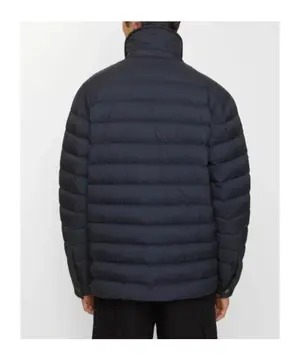 Burberry Quilted Down Jacket With Logo Patch