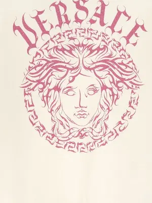 Versace Logo Print Cotton Sweatshirt