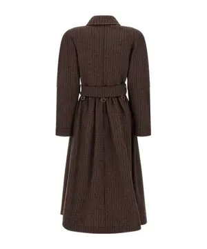 Chloé Double-breasted Houndstooth Riding Coat
