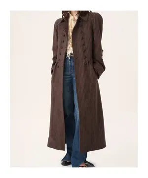 Chloé Double-breasted Houndstooth Riding Coat