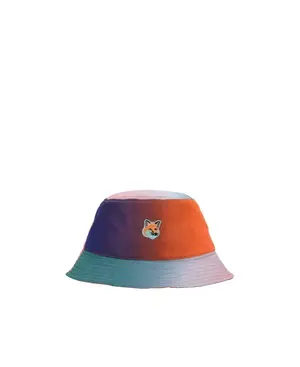 Maison Kitsuné Fox Head Patch Bucket Hat - Blue