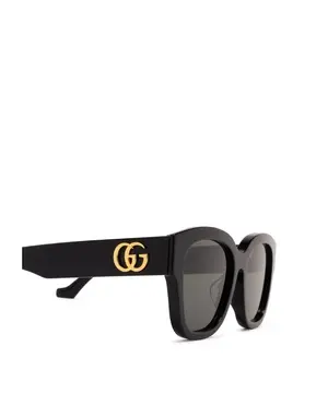 Gucci Round Frame Sunglasses - Black