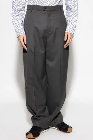Kenzo Weave Straight Leg Tailored Pants