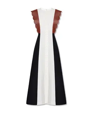 Chloé Soft Panama Midi Dress - White