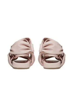 Red Valentino Puffy Strapped Sandals - Nude