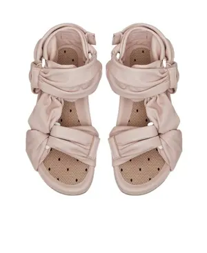 Red Valentino Puffy Strapped Sandals - Nude