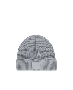 C.P. COMPANY Rib-knitted Beanie With Metropolis Series Emblem