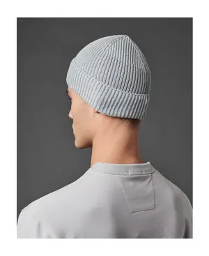 C.P. COMPANY Rib-knitted Beanie With Metropolis Series Emblem