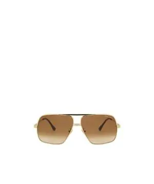 TOM FORD Aviator Logo Gradient Sunglasses - Brown
