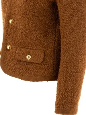 Celine Chelsea Jacket In Mohair Wool Tweed