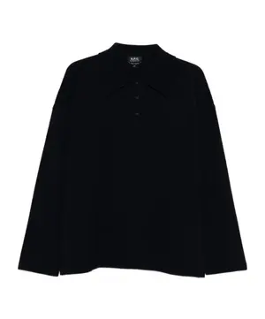 A.p.c. Long-sleeves Wool Polo Shirt