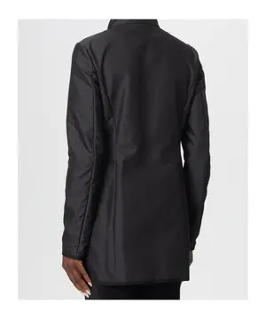 FAY High Neck Car Coat - Black