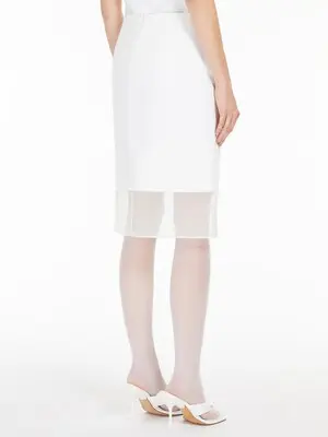 Max Mara Sportmax Zip Detailed Low Waist Skirt