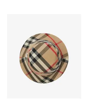 Burberry Checked Reversible Bucket Hat - Black