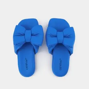 Off-White Bow Detail Slip-on Sandals - Blue