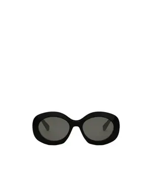 Celine Oval Frame Sunglasses - Black
