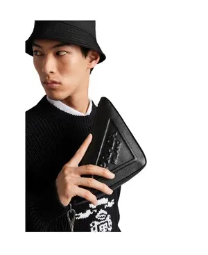 Prada Leather Triangle Pouch