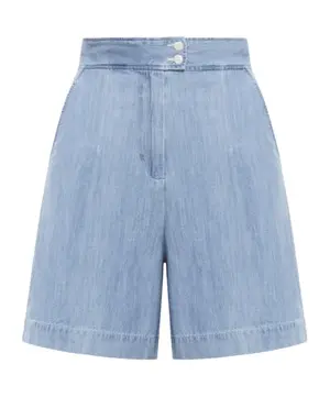 A.p.c. Pleated Denim Shorts