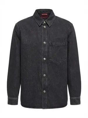 Gucci Long-sleeved Denim Shirt