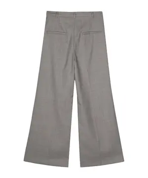 LOW CLASSIC High Waist Wide-leg Trousers - Gray