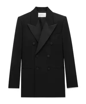 Saint Laurent Double-breasted Tuxedo Jacket - Black