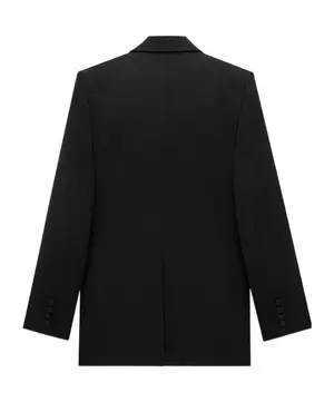 Saint Laurent Double-breasted Tuxedo Jacket - Black