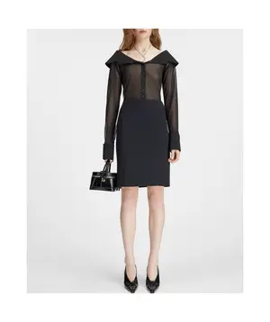 Jacquemus Off-shoulder Pointed Collar Shirt