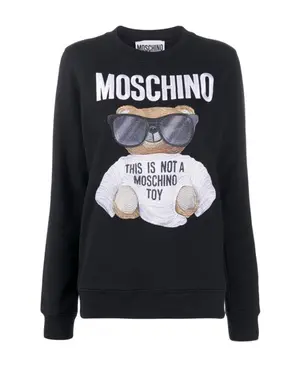 Moschino Printed Logo Sweater - Black